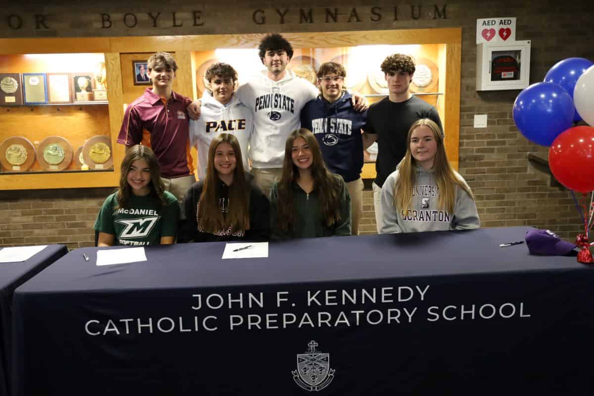 Signing Day Draws a Crowd | John F. Kennedy Catholic Preparatory School ...